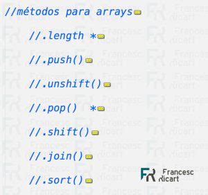 Resumen de los métodos javascript más importantes