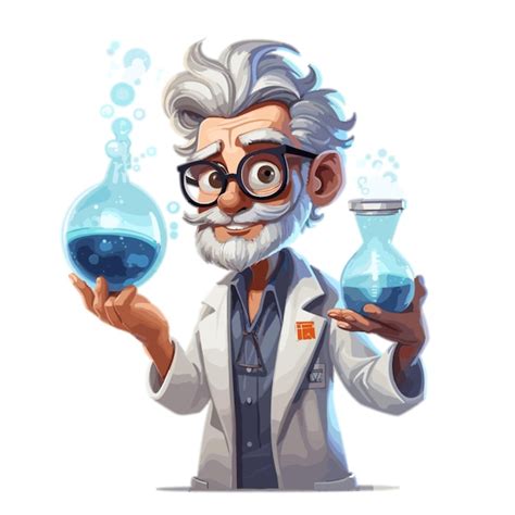 Premium Vector Scientist Vector On White Background