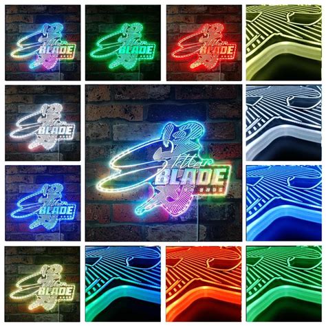 Stellar Blade Dynamic Rgb Edge Lit Led Sign Edge Lighting Led Lights