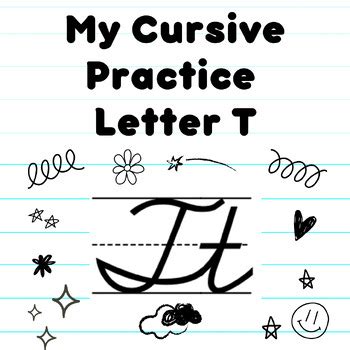 My Cursive Practice Letter T By Fueled By Coffee TPT