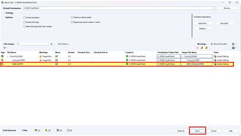 Using The Solidworks Pdm Move Tree For Efficient File Renaming And Organization