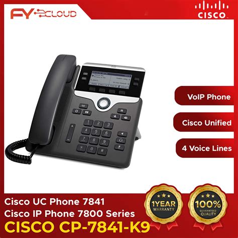 Cisco Cp 7841 K9 Unified Ip Phone Cisco Uc Phone 7841 7800 Series Full Duplex Speaker Phone