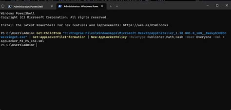 New Applockerpolicy Cmdlet Failing To Work In Powershell 733 · Issue 19244 · Powershell