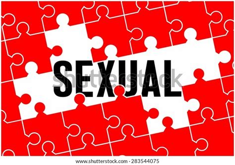 Sexual Word Concept On Jigsaw Puzzle Stock Illustration 283544075
