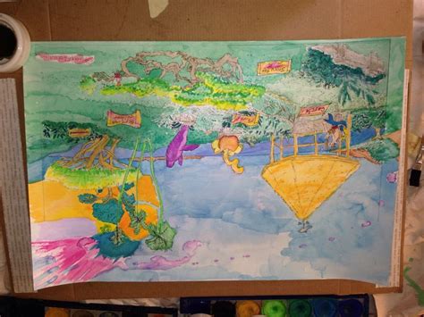 Treasure Map Shows Locations Of Clues And Treasure Chest That Can Only Be Deciphered If You Have