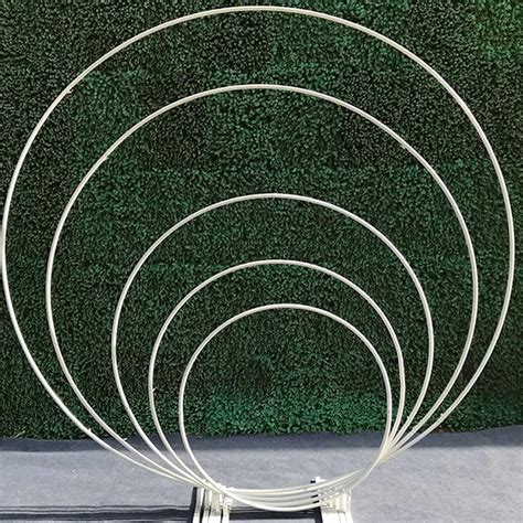 Metal Round Balloon Arch Kit 72ft 22m Golden Circle Balloon Flower
