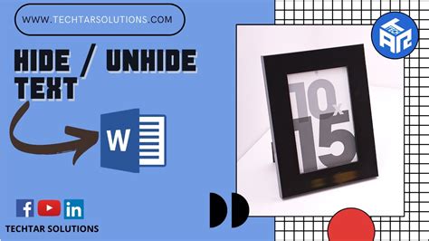 The Show Hide Button In Word Hide Unhide Text In Microsoft Word YouTube