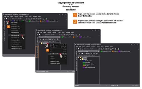 How To Transfer Button Bars To The Securecrt Command Manager
