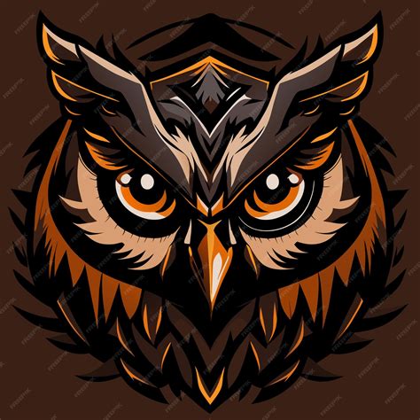 Premium Vector Aweinspiring Owl Face Vector For Design Enthusiasts