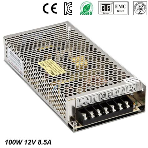 Single Output Switching LED Power Supply 12V 8 5A 100W AC100 240V To DC12V Led Driver Adapter