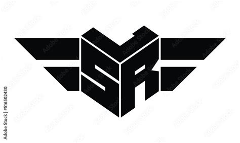 Lsr Three Letter Gaming Logo In Polygon Cube Shape Logo Design Vector Template Wordmark Logo