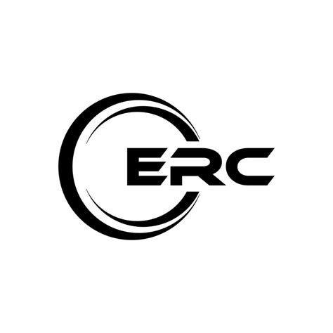 Diseño Del Logotipo De La Letra Erc En La Ilustración Logotipo