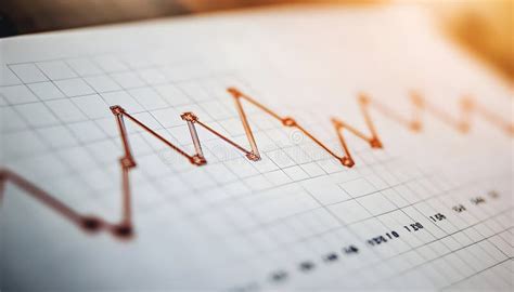 Red Line Graph On A Gridded White Page Stock Illustration Illustration Of Information