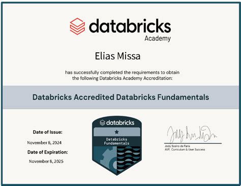 Certifications Elias Missa