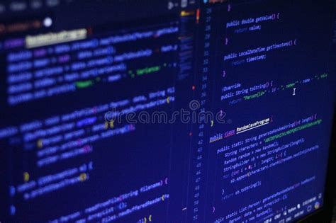 Computer Code Programming Language Coding Close High Resolution Photo