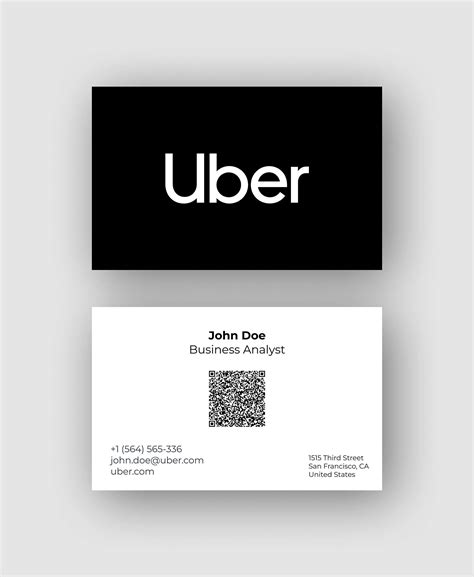 Personalized Digital Business Card Design With Qr Contact Scan Clean