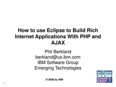 Ppt Create Rich Internet Apps With Php And Ajax In Eclipse Powerpoint