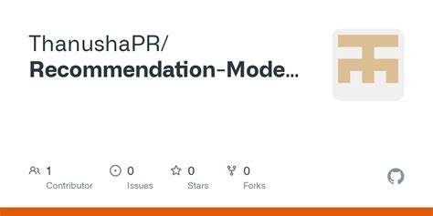 Github Thanushaprrecommendation Model Hr Analytics