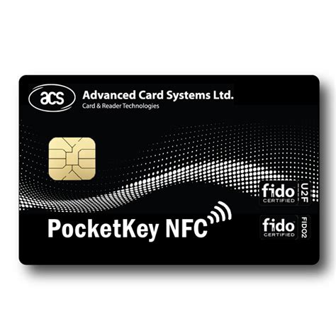 Pocketkey Nfc Card Fido® Certified Security Key Card Acs