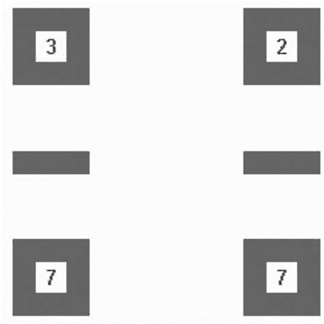 Example For A Stimulus Display Presented In The Single Digit Part Of Download Scientific