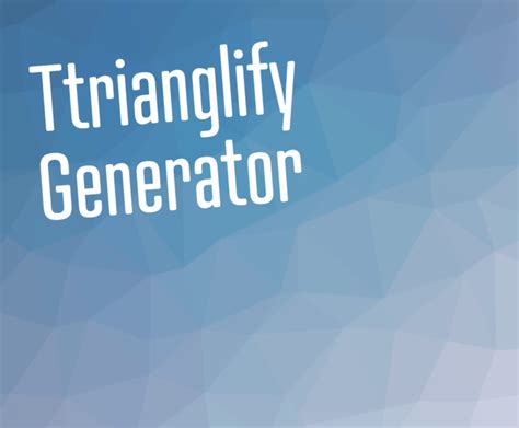 Trianglify Generator Publishingblog