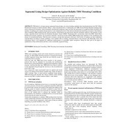 Segmental Lining Design Optimization Against Reliable TBM Thrusting Conditions ITA Library