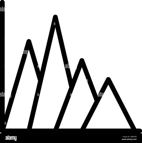 Regression Analysis Icon Outline Style Stock Vector Image And Art Alamy