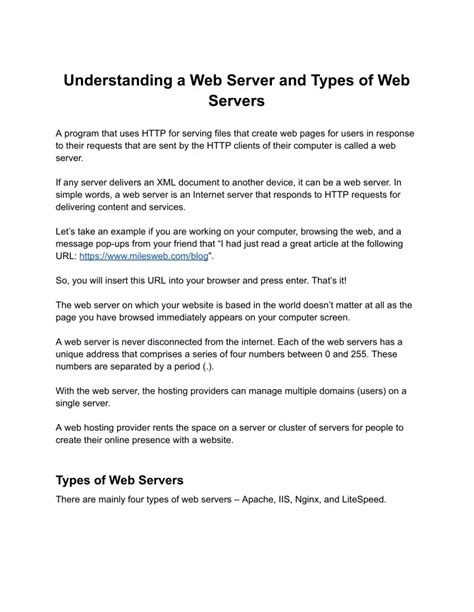 Ppt What Is Web Server And Its Types Powerpoint Presentation Free