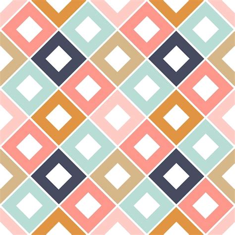 Premium Vector Abstract Rhombus Seamless Pattern Checkered Background