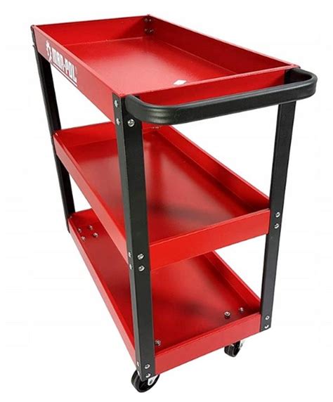 Стоманена количка за инструменти с 3 рафта