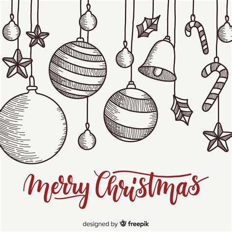 Weihnachtskugeln Schwarz Weiß Bilder Kostenloser Download Auf Freepik