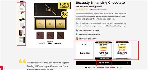 tabs sex chocolate review the million dollar store