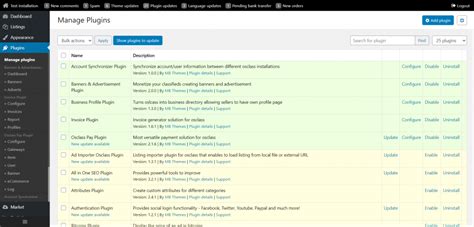 plugins osclass documentation and knowledge base