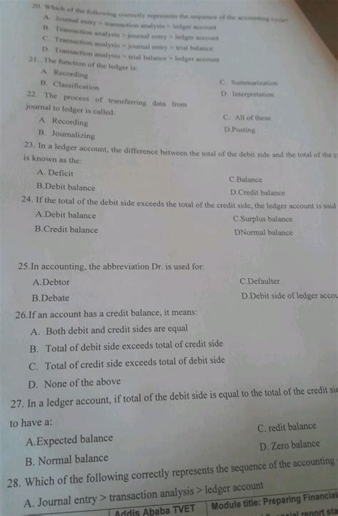 II Transaction Analysis Journal Entry Ledger StudyX