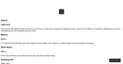 Search Field Codesandbox