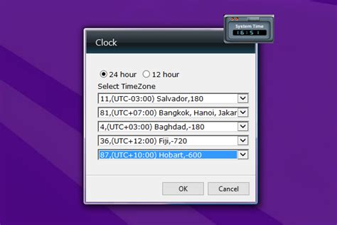 Time Zone Clock Windows 10 Gadget Win10Gadgets