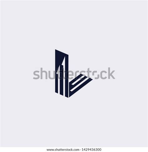 Minimal Line Letter Initial L Logo Stock Vector Royalty Free 1429436300