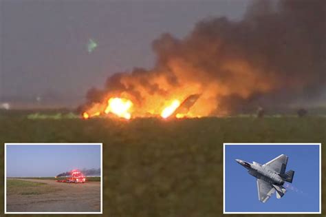 F 35 Fighter Jet Crashes In California Pilot Ejects Safely