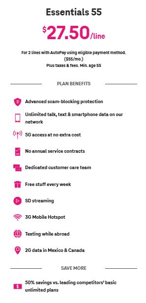 T Mobile Senior Discount