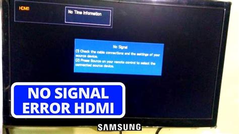 Why Is My Tv Saying No Signal With Hdmi