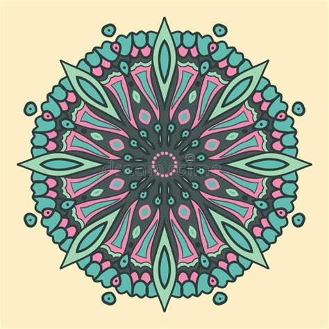 Black And White Abstract Circular Pattern Stock Vector Illustration Of Isolated Pattern