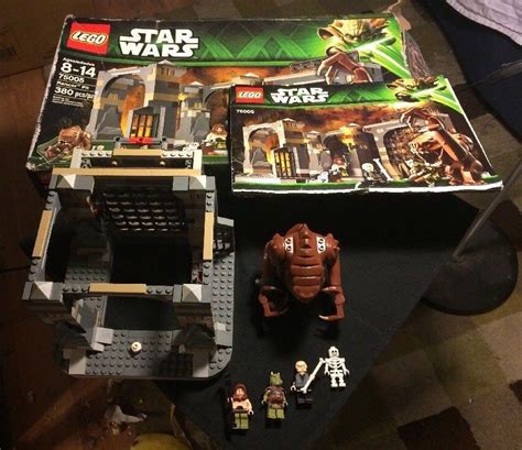Complete Lego Star Wars Rancor Pit 75005 With Original Instructions