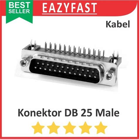 Jual Konektor DB25 Male PCB Parallel LPT Port DB 25 Connector Jack Socket Shopee Indonesia
