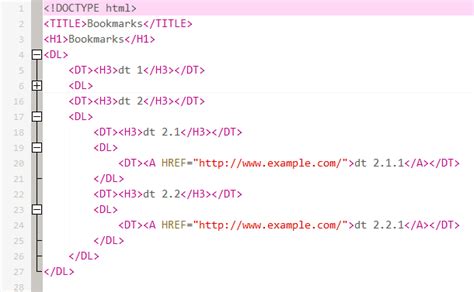 Html Folding For Lowercase Not Working Except For Lowest Level