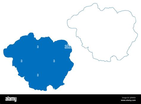 Lake Ikeda Japan Kyushu Map Vector Illustration Scribble Sketch