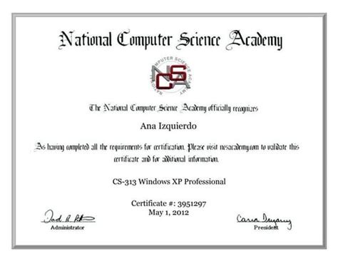 Certificate Short Reports Pdf