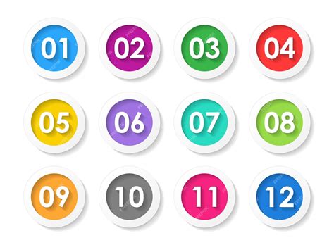 평평한 스타일의 숫자 글 아이콘 타이포그래피 고립된 배경에 터 일러스트레이션 숫자 타이포그라피 표지 사업 개념 프리미엄 벡터