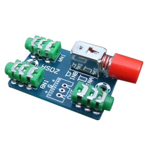 Audio Switch Board 3 5 Audio Input Block A B Two Inputs Select Output Switch Free Shipping