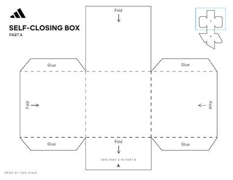Self Closing Box Templates Download Printable Pdf Templateroller