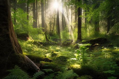 Forest Ecosystem With Organisms And Processes Working In Tandem To Sustain The Forest Stock